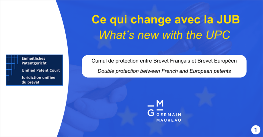 Double protection between French and European patents, what’s new with ...